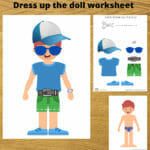 DRESS UP THE DOLL WORKSHEET - BusyPreschooler.com