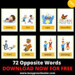 FREE OPPOSITES FLASHCARDS - BusyPreschooler.com