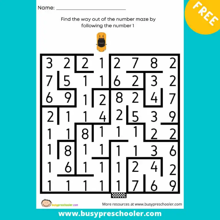 IDENTIFY NUMBERS 1-3 | MATH GAME FOR KIDS - BusyPreschooler.com