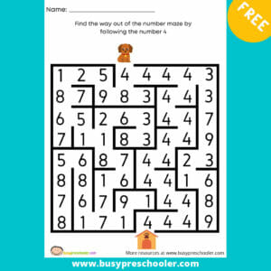 IDENTIFY NUMBERS 1-3 | MATH GAME FOR KIDS - BusyPreschooler.com
