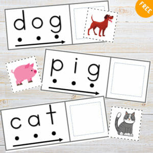 FREE CVC RHYMING CLIP CARDS - BusyPreschooler.com