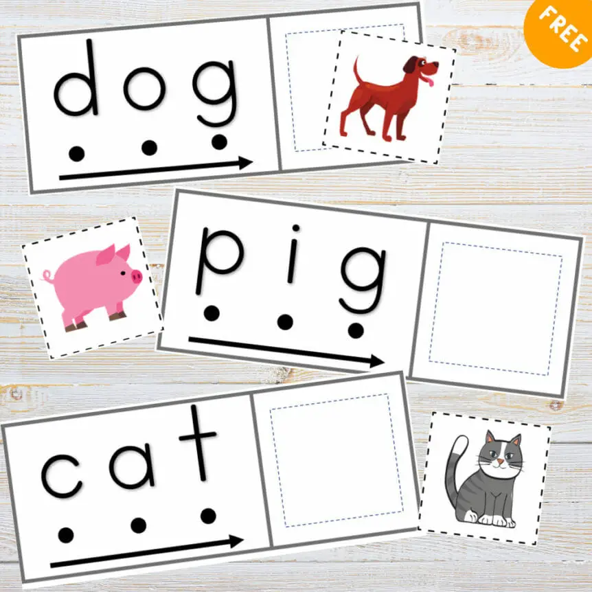 FREE CVC RHYMING CLIP CARDS - BusyPreschooler.com
